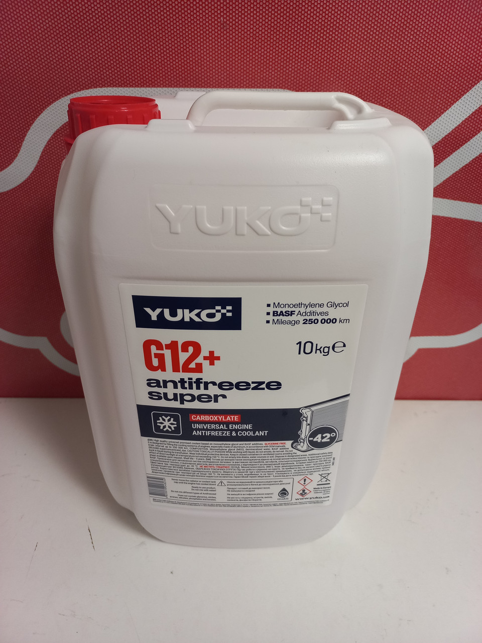 Антифриз красный YUKO / Super G12+ / 10 л (ID#2005747838), цена: 890 ₴, купить на Prom.ua