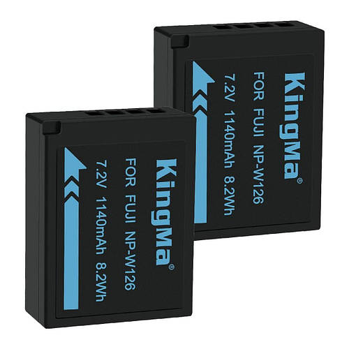 2-Pack KingMa Fujifilm NP-W126 комплект из 2 аккумуляторов (ID ...
