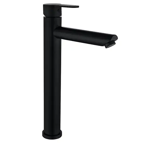 Змішувач для умивальника з високим виливом ZERIX DAX-001-A-High чорний ...