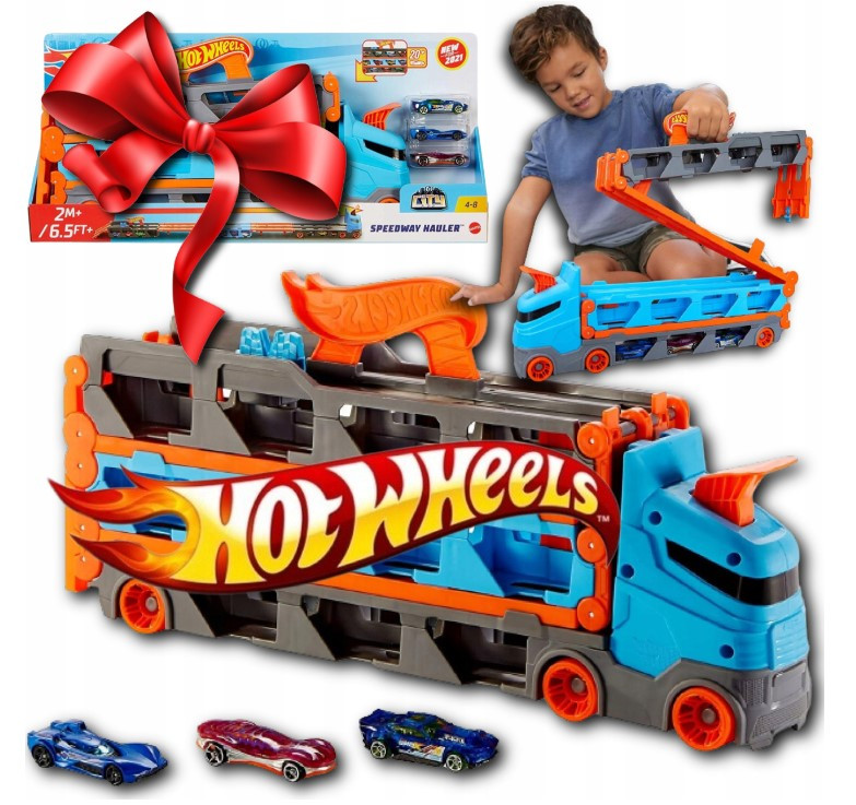 Трек Hot Wheels City Вантажівка-транспортер автовоз Хот Вілс ...