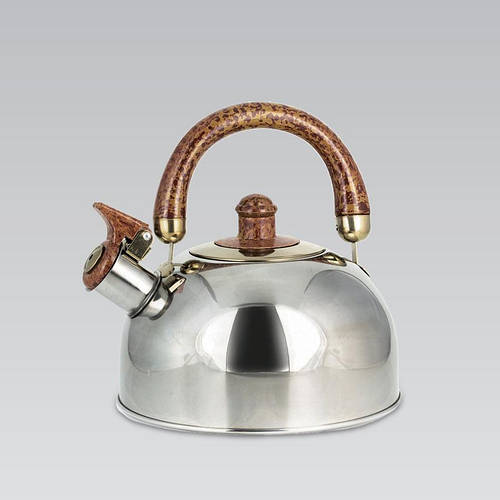 Чайник Maestro Rainbow 2,5л со свистком MR1300 цвет ручки коричневый ...