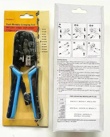 Клещи обжимные RJ45 RJ11 N568R: продажа, цена в Полтаве. Ручные ...