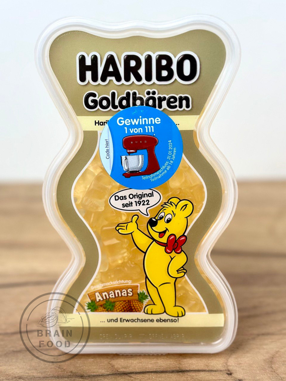 Жевательные конфеты Haribo Золотой медвежонок Goldbaren 450 г Ананас ...