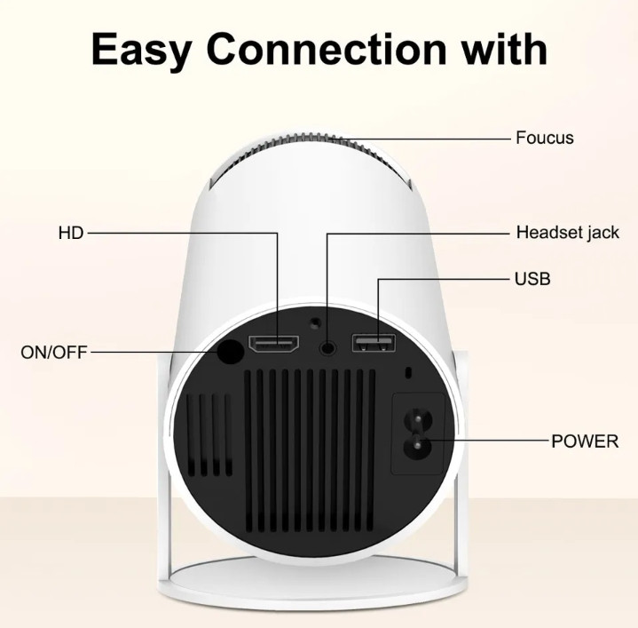 Проєктор Magicube hy300 Android 11/4K/HD/WiFi Домашній Кінотеатр із ...