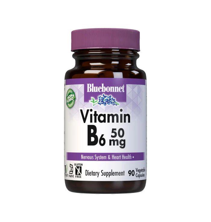 Vitamin B6 50 mg Bluebonnet Nutrition, 90 капсул (ID#2048586983), цена ...