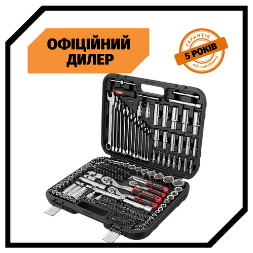 Набор инструментов 1/2" & 3/8" & 1/4", 219ед., Cr-V STORM INTERTOOL ET-8219 PAK (ID#1919334731 ...