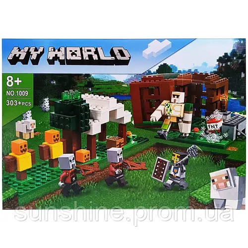 Конструктор Minecraft lego 303 детали для развития детей, конструктор ...