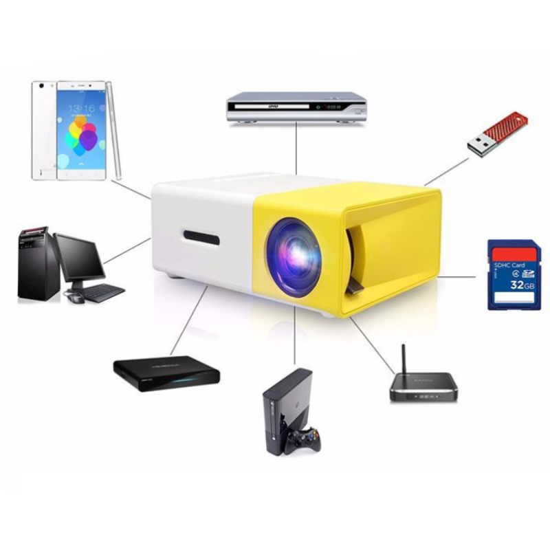 Проектор для домашнего кинотеатра FullHD Переносной портативный мини ...