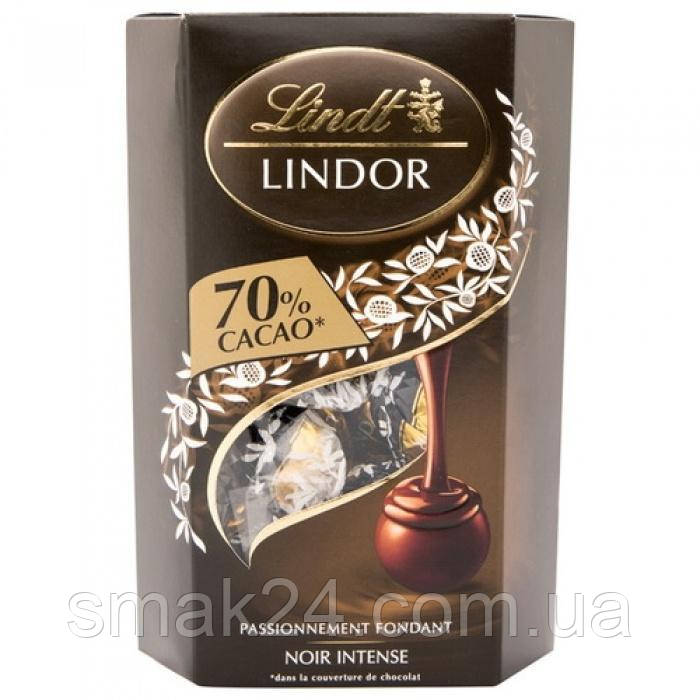 Конфеты шоколадные с помадкой Lindt Lindor Noir Intense 237г Швейцария ...