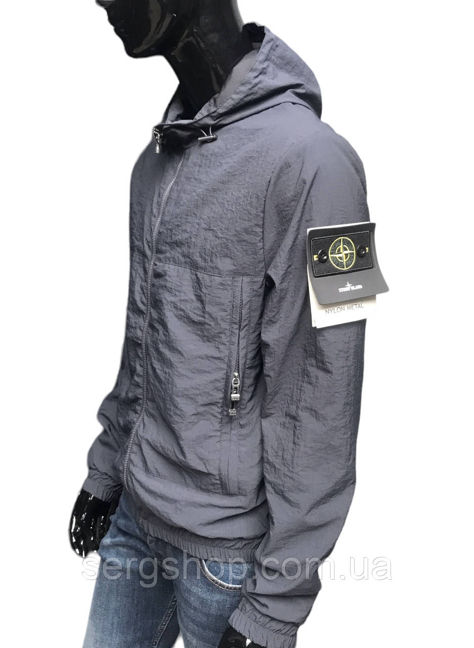 Ветровка тонкая Stone Island Ветровка мужская с капюшоном Стон Айленд ...