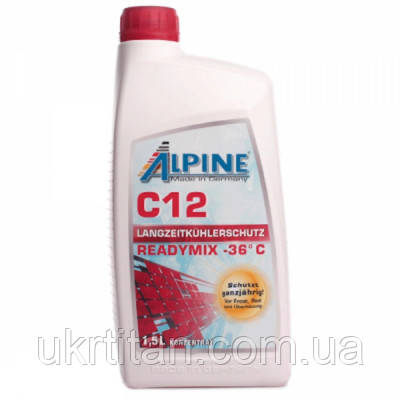 Оригинал! Антифриз Alpine Концентрат C12 Черв. 1,5л (1185-15) - Высшее ...