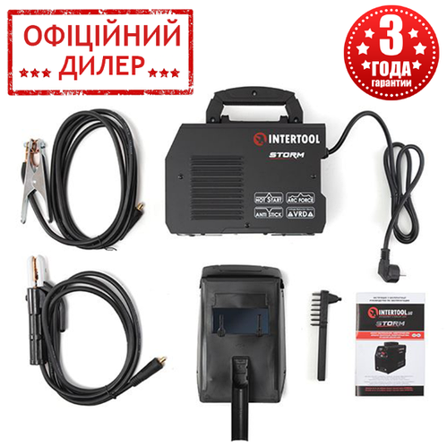 Зварювальний інвертор MMA-180A STORM Intertool STP WT-4004 (20-180 А, 1.6-4 мм) Апарат ...