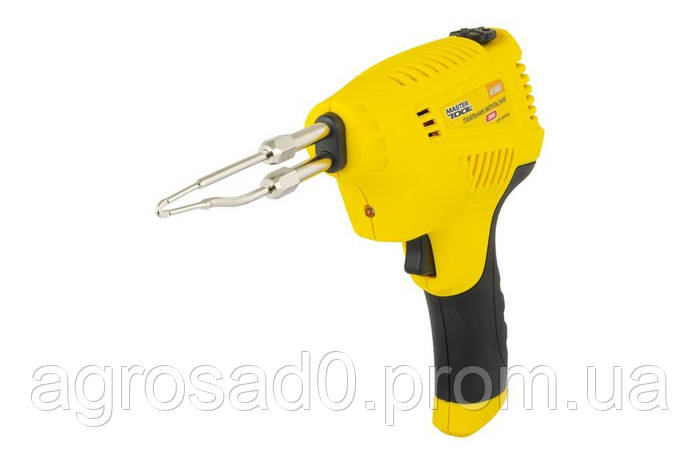 Паяльник імпульсний MASTERTOOL з трансформатором 200 Вт 3 режиму в кейсі з насадками 44-0002 ...