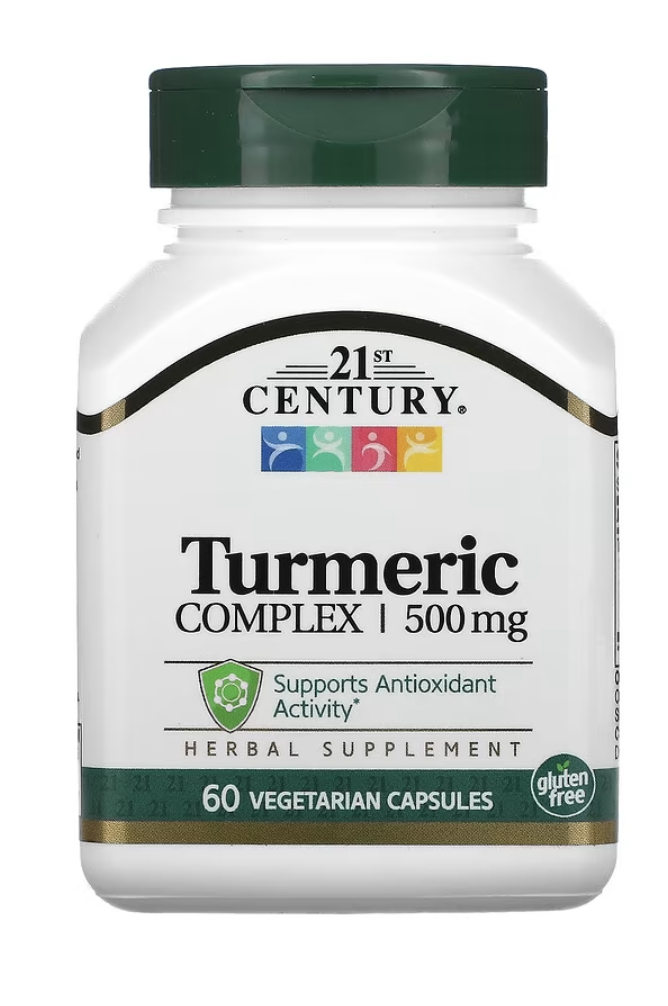 Turmeric Complex 500 мг - 60 капсул - 21st Century (Комплекс с куркумой ...