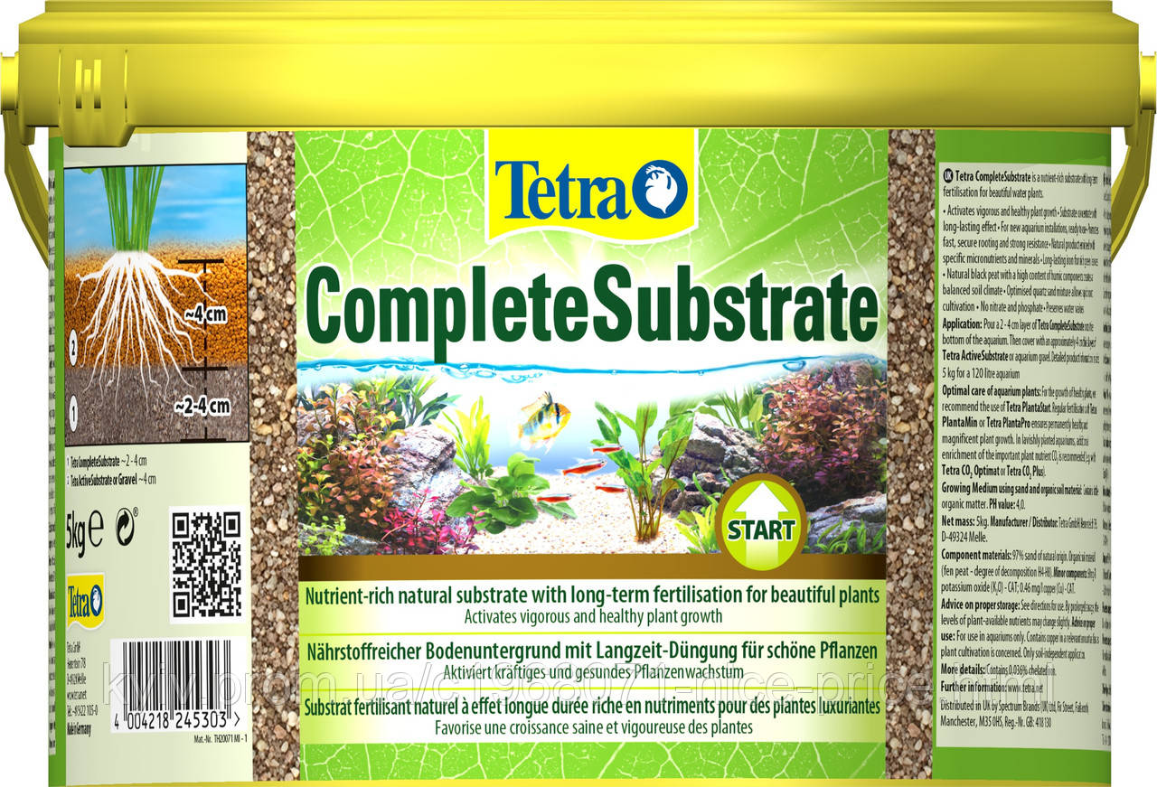 Субстрат Tetra для акваріума з рослинами Complete Substrate з ефектом ...