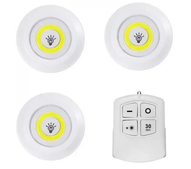 Комплект LED світильників з пультом і таймером LED light with Remote ...