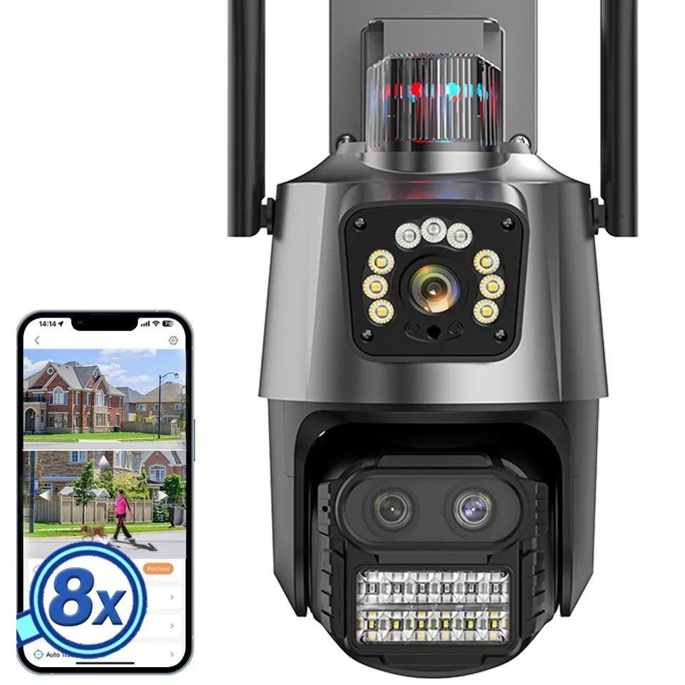 Уличная охранная поворотная WIFI камера наблюдения Wonsdar XM55-9MP с ...