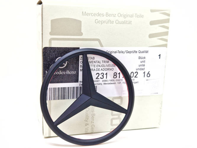 Эмблема Mercedes-Benz W231 SL400 A2318170216 на крышку багажника Черный ...
