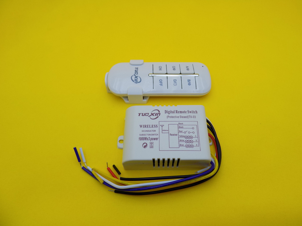 TUOXIN дистанційне реле для люстри TX3, 3 Канали 240в 3000Вт: продаж ...