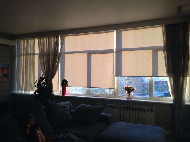 Ролеты тканевые на большие окна (ID#2367067604), цена: 890 ₴, купить на ...