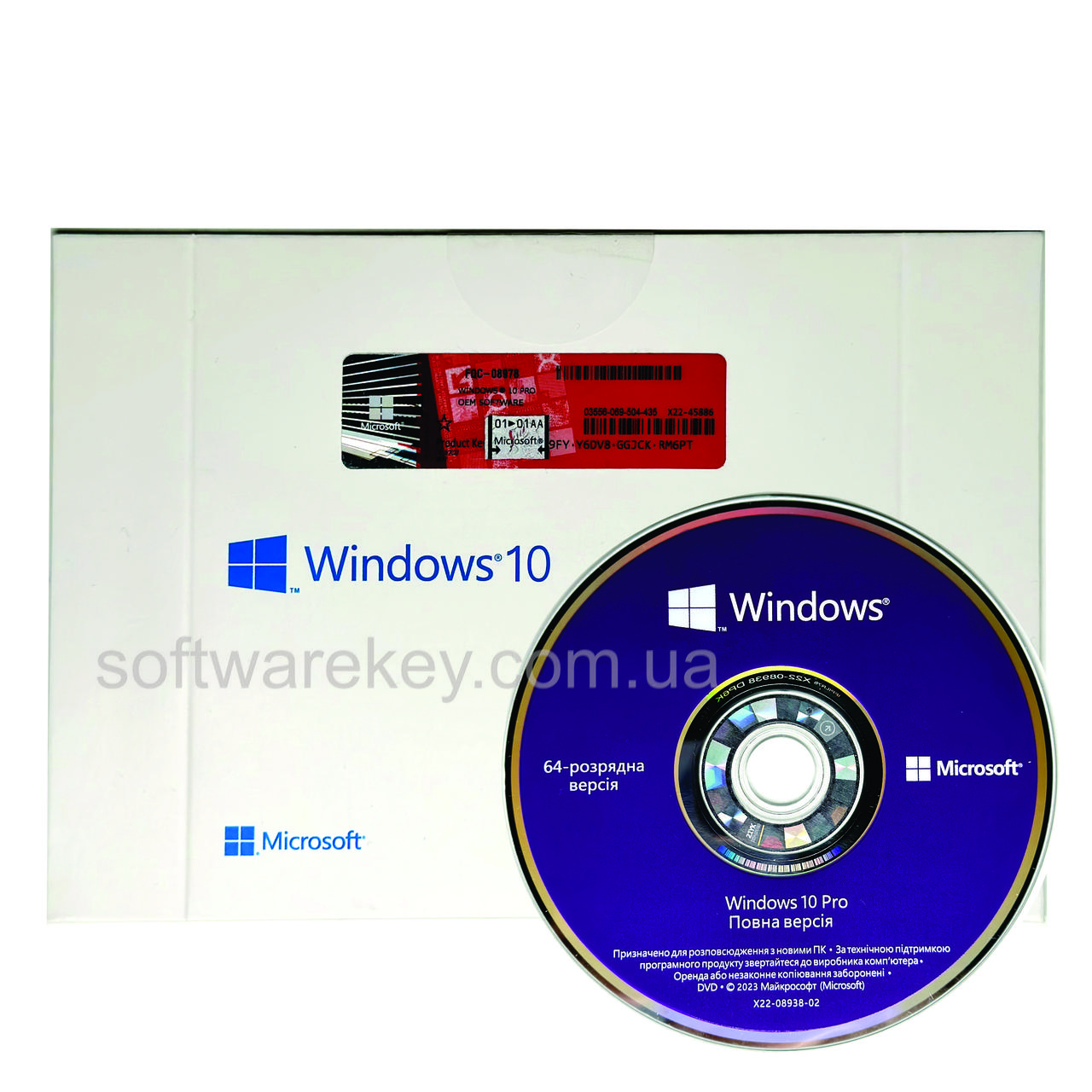 Microsoft Windows 10 Professional 64-bit Ukrainian OEM DVD 1pk (FQC ...