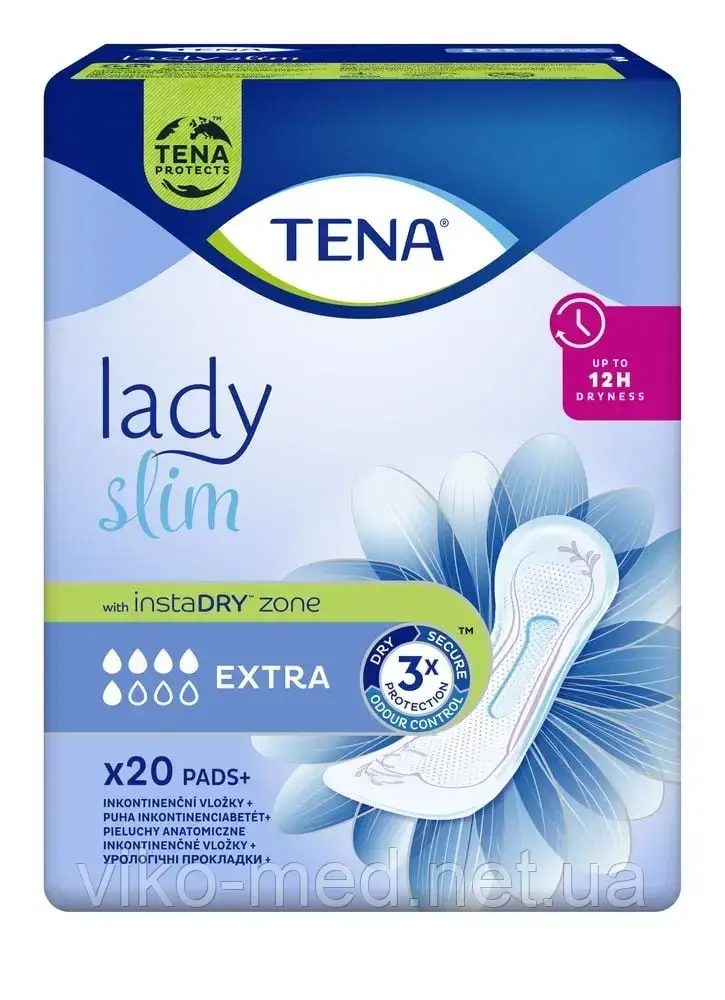 Прокладки урологические TENA (Тена) Lady Slim Extra (Леди Cлим Экстра ...