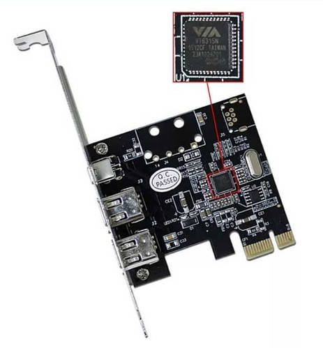 Плата видеозахвата PCI-E IEEE-1394 FireWare DV камер карта контролер ...