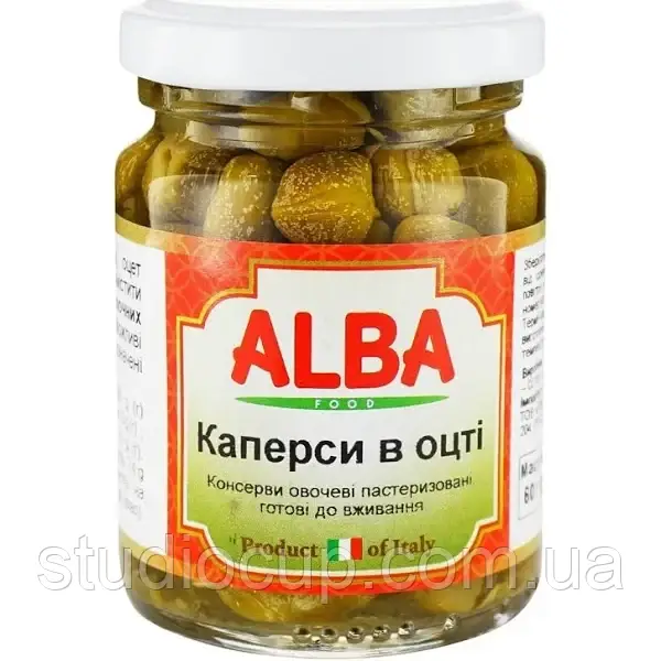 Каперси Alba Food в оцті 106мл (ID#2059317322), ціна: 60 ₴, купити на ...