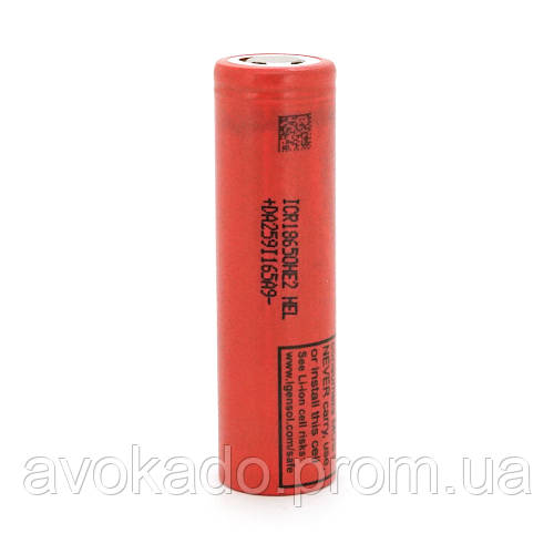 Аккумулятор 18650 Li-Ion LG ICR18650HE2 (LG HE2), 2500mAh, 20A, 4.2/3.6 ...