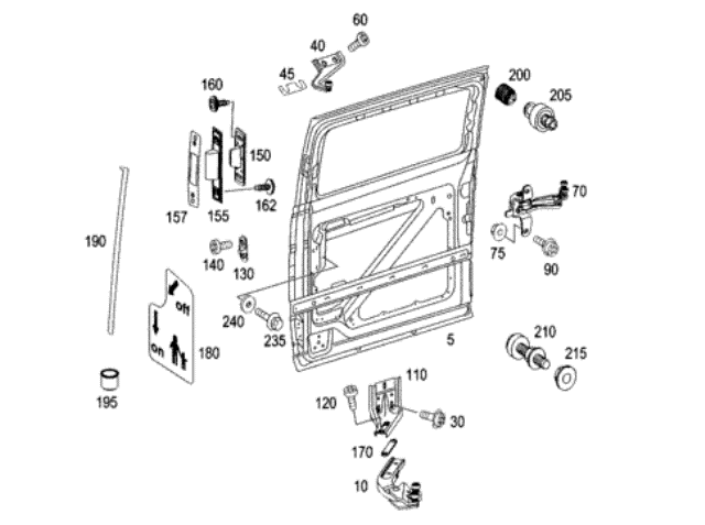 Купить Ролик боковой двери средний Mercedes Vito W639 - 7655 ...