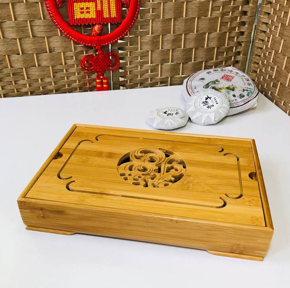 Чайний столик Чабань дерево Йокогама 34х22х6см середній вишуканий для чайної церемонії