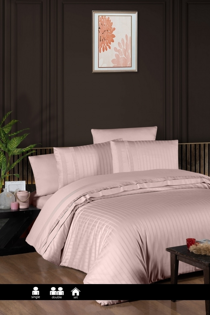 Постільна білизна First Choice Satin Deluxe Євро - New Trend Powder ...