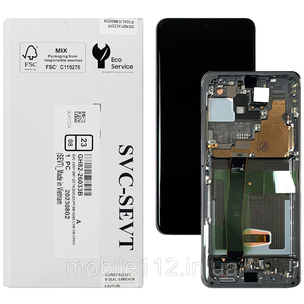 Экран (дисплей) Samsung Galaxy S20 Ultra G988B + тачскрин оригинал 100% ...