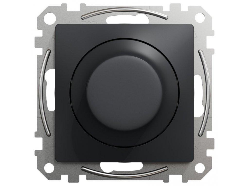Димер поворотний універсальний чорний Sedna 200 Вт Schneider Electric ...