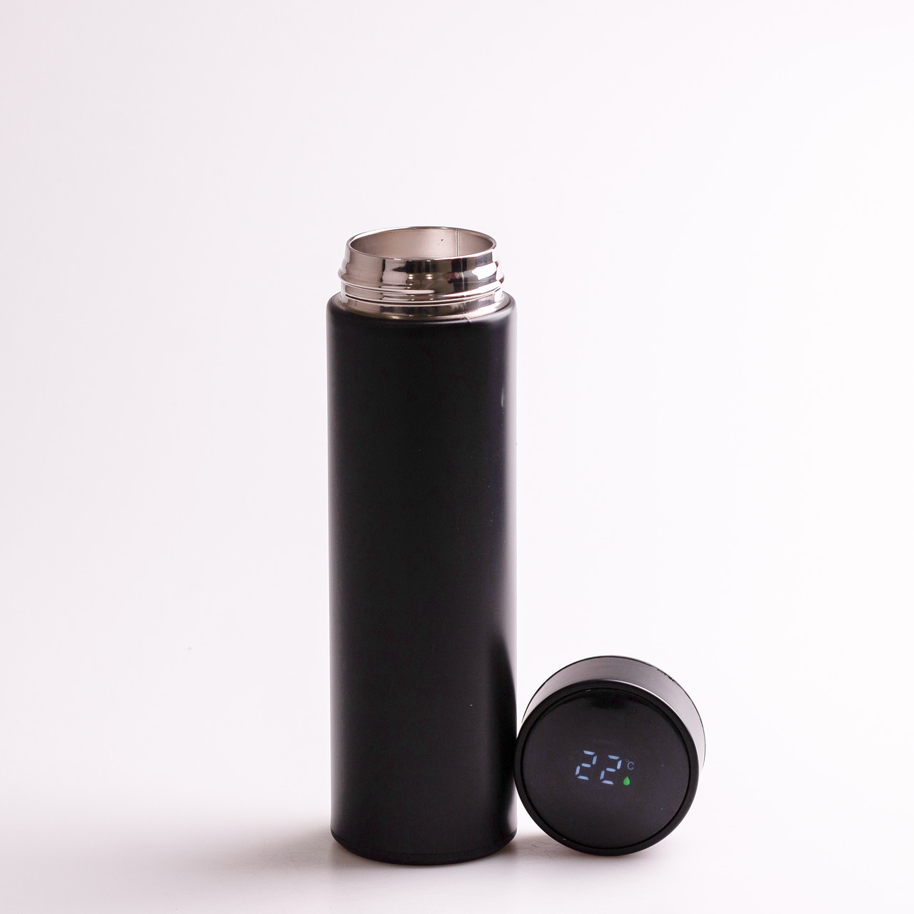 Термос з індикацією температури 500 мл із металевим з широким горлом ...