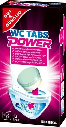 G&G Power WC-Tabs таблетки для очищення унітазу 16 шт. (ID#2064927620 ...