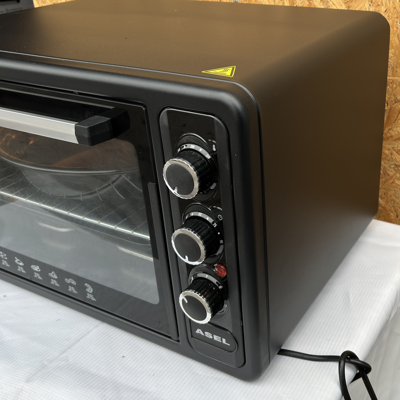 Електродуховка Asel АF40-33 40 л 1300 Вт Духовка електрична Асел Турецька підсвічування ...