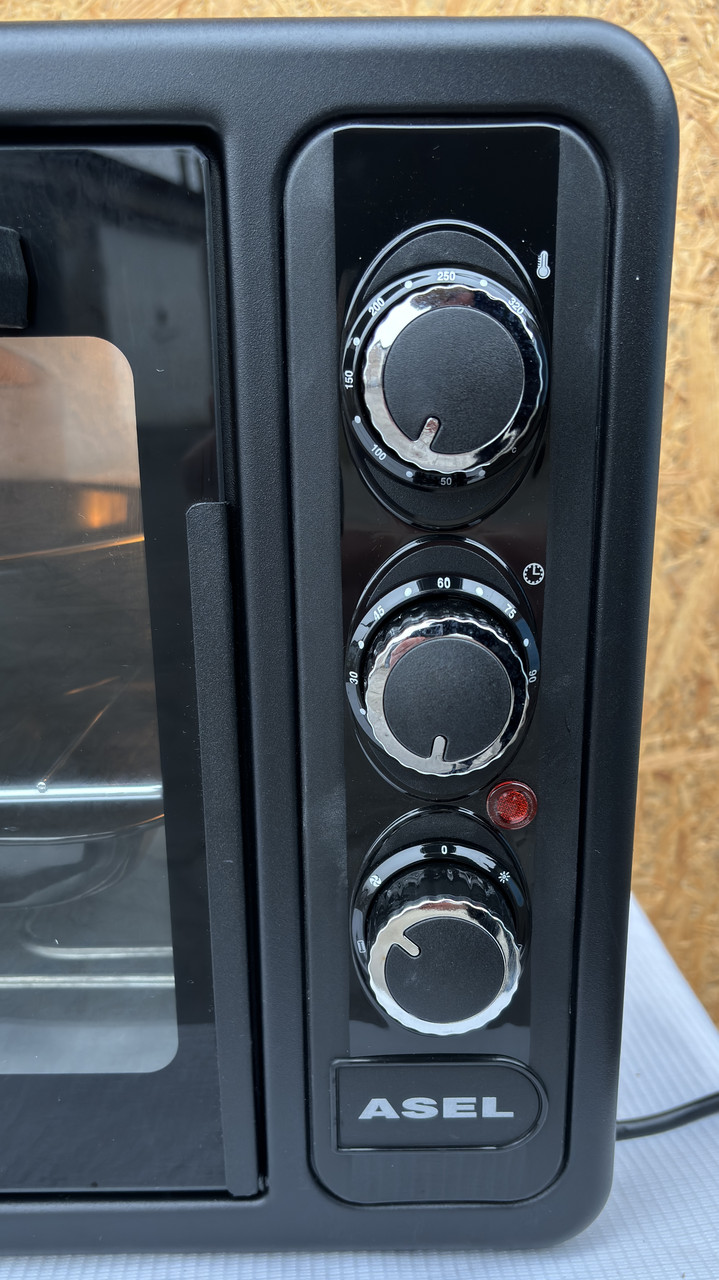 Електродуховка Asel АF40-33 40 л 1300 Вт Духовка електрична Асел Турецька підсвічування ...