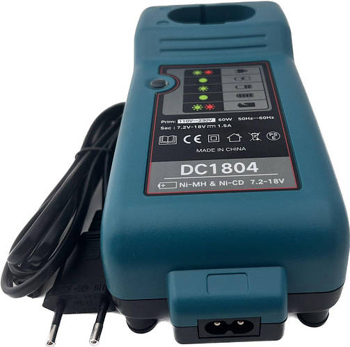 Зарядний пристрій Makita DC1804 (193827-6) 9.6V/12V/18V, 9.6В, 12В, 18В ...