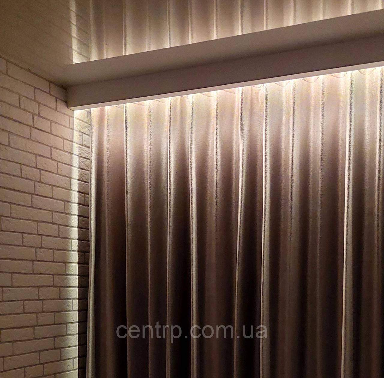 Встроенный карниз для гипсокартона Грация LED Люкс черный: продажа ...