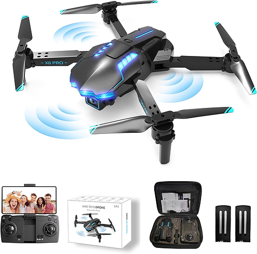 Детский Квадрокоптер X6 дрон с камерой для детей 4К HD FPV, до 100 м ...
