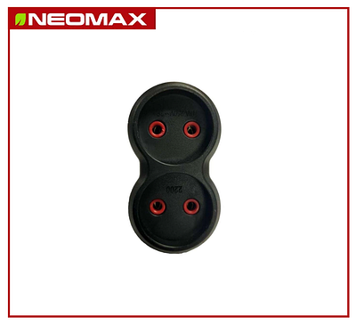 Двійник Neomax без заземлення 2 гн. білий, ціна: 80 ₴, купити на Prom.ua