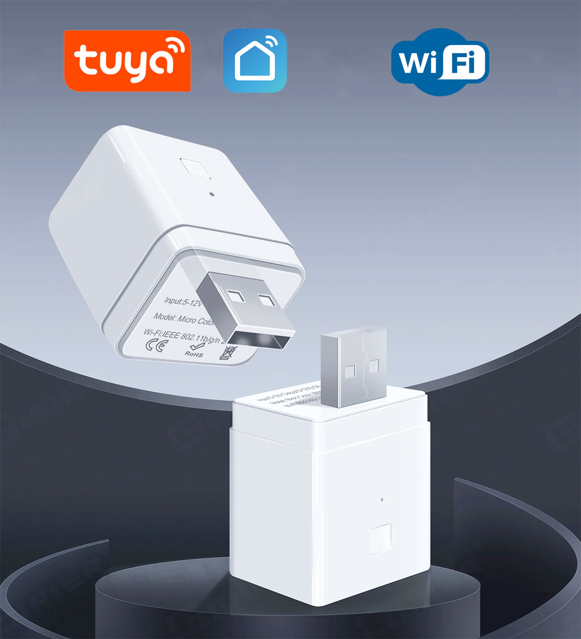 Смарт USB адаптер живлення Tuya SmartLife 5В, WiFi (ID#2067338925 ...