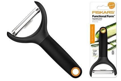 Овочечистка горизонтальна Fiskars Functional Form, з рухомим лезом, 23см, нержавіюча сталь ...