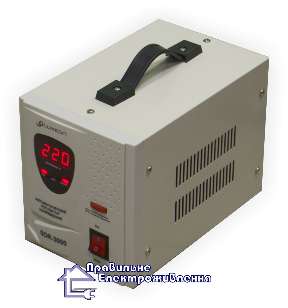 Стабілізатор для пральної машини Luxeon LDR-3000 від компанії "Правильне електроживлення"
