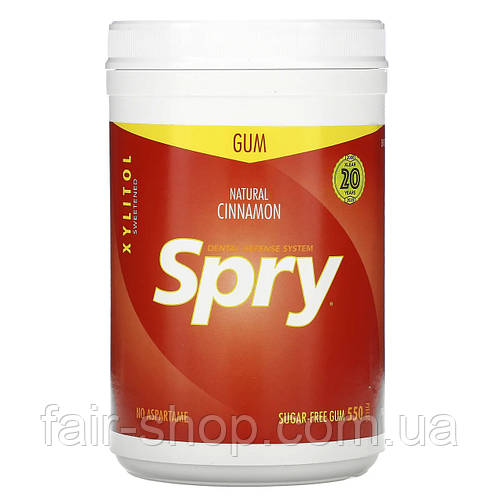 Жевательная резинка Xlear, Spry, Chewing Gum, Natural Cinnamon, Sugar ...