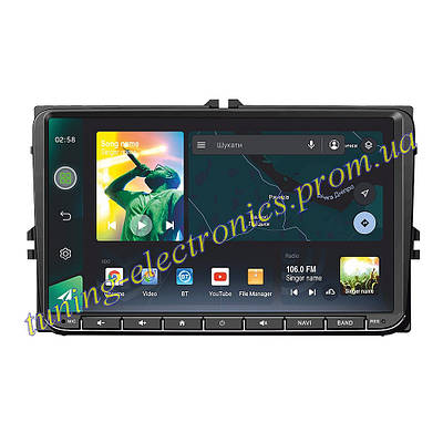 Штатна магнітола на Volkswagen/SKODA ANDROID 10 8" PLUS DSP Процесор 2/ ...