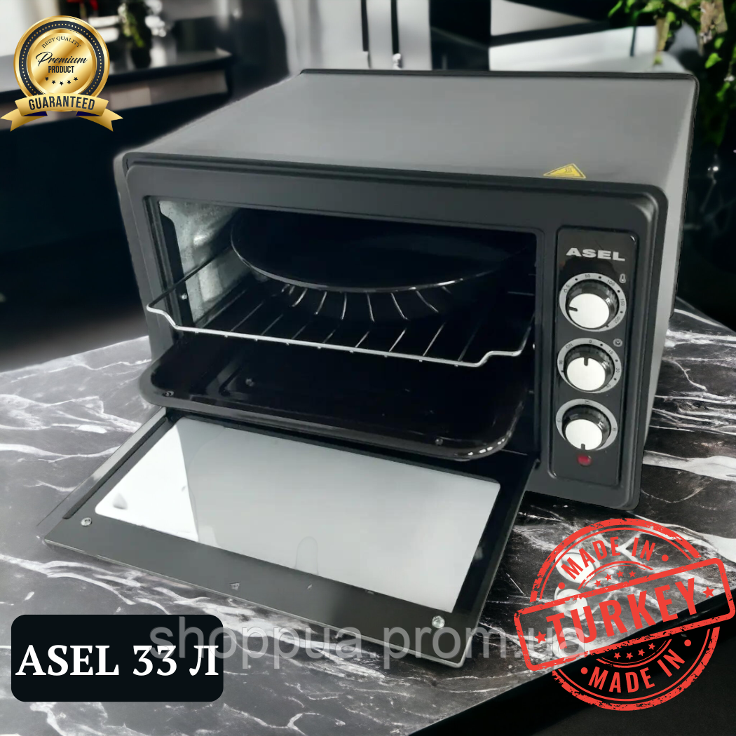Электрическая настольная духовка Asel 33л с таймером Электропечь ...