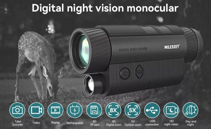 Інфрачервоний пристрій нічного бачення Mileseey NV20, ціна: 3200 ₴, купити на Prom.ua