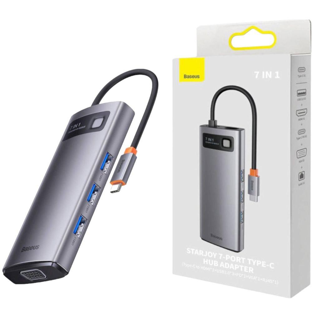 Hub Baseus 7in1 | Usb hub | Хаб | Хаб адаптер | Usb хаб baseus type-c ...